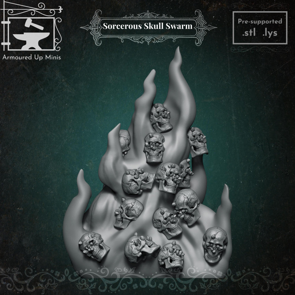 Sorcerous Skull Swarm - Armoured Up Minisv - Miniatures by Only-Games.co