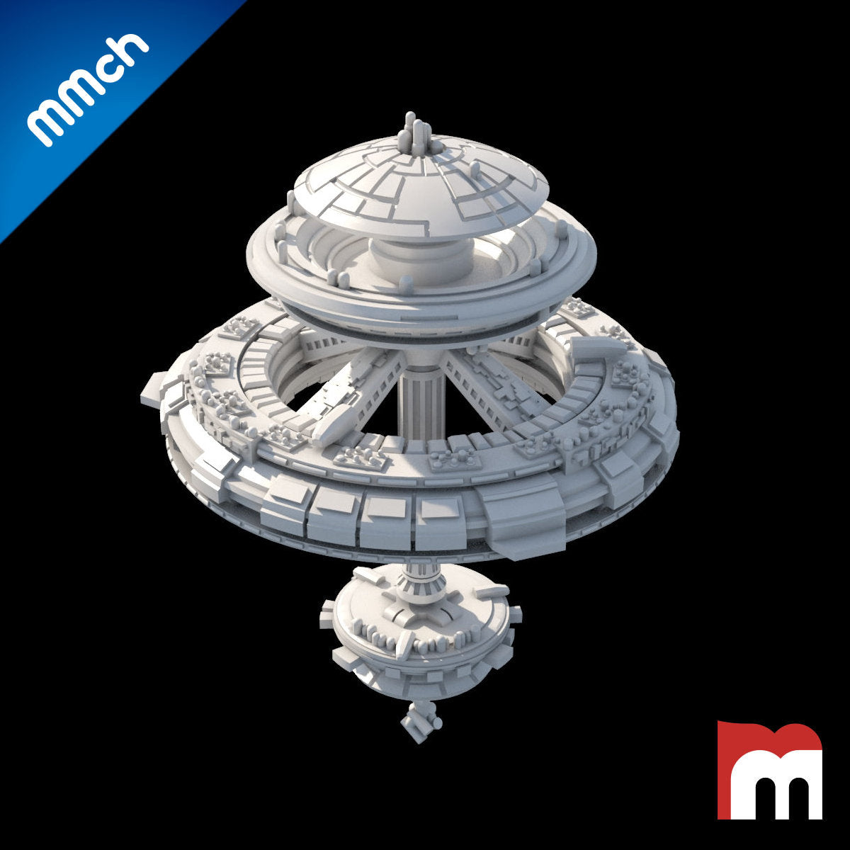 (MMch) Space Station “The Wheel" - Mel Miniatures - Miniatures by Only ...