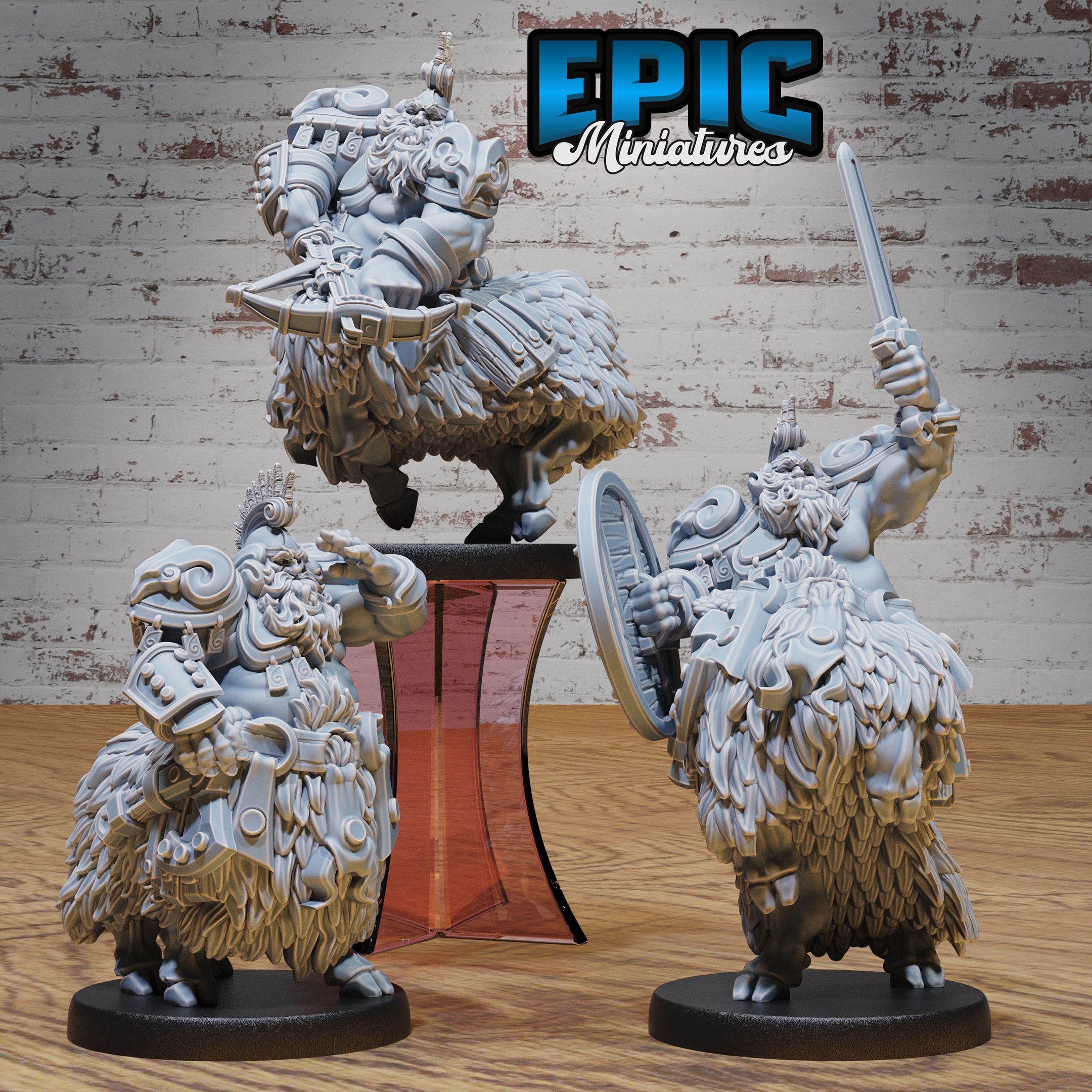Goat Centaur Dwarf Set - Epic Miniatures - Miniatures by Only-Games.co