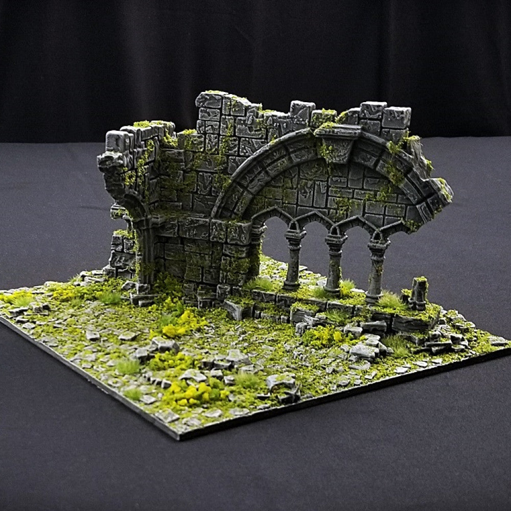 Ruined Temple Wall Tile A - Terrainify - Miniatures by Only-Games.co