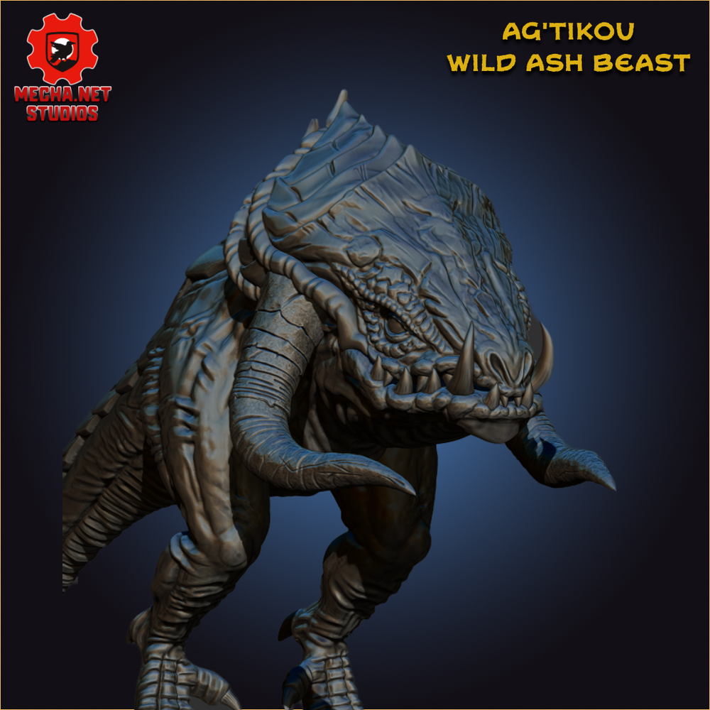 ag'Tikou - Ash Beast - Mecha.Net Studios - Miniatures by Only-Games.co