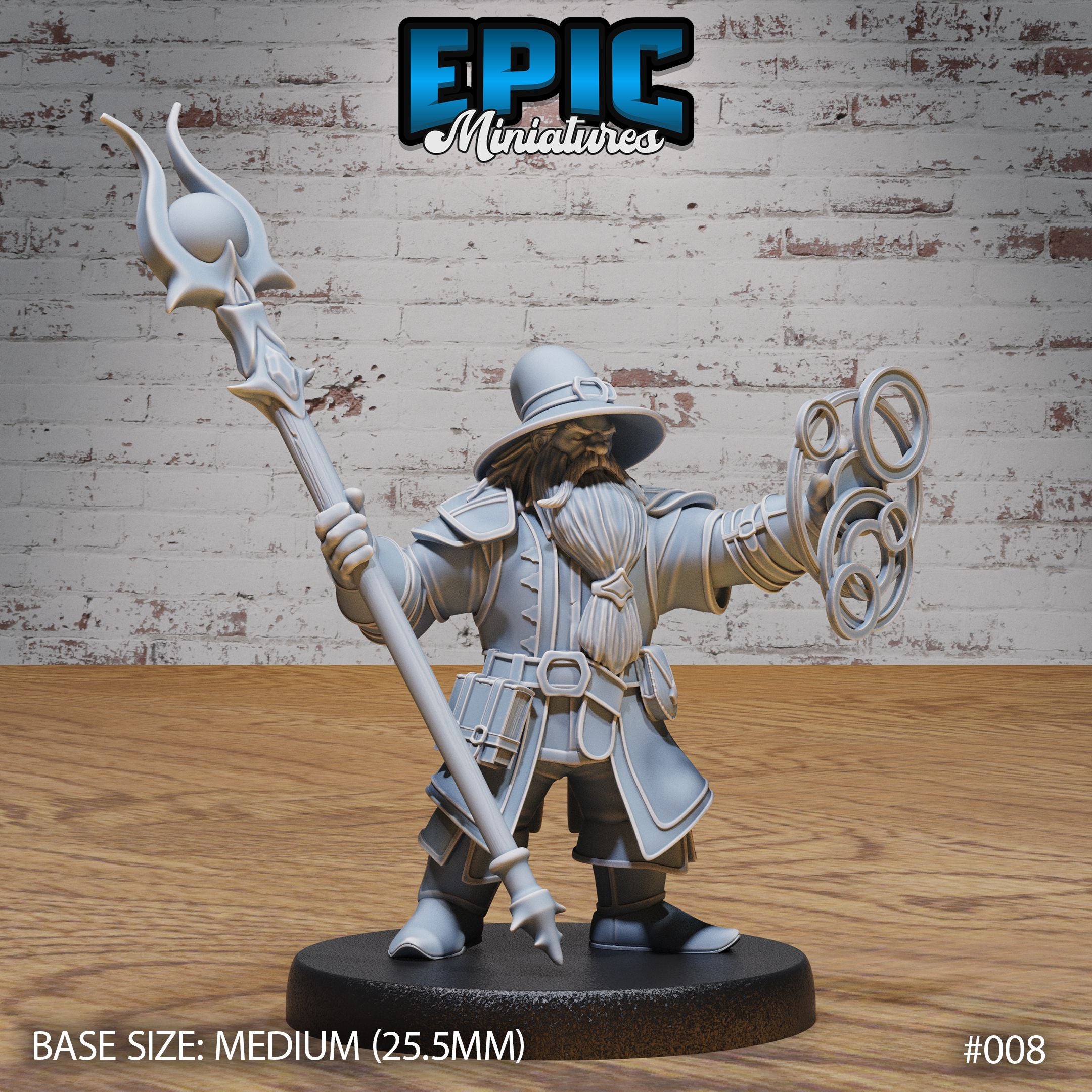 Dwarf Army Wizard - Epic Miniatures - Miniatures by Only-Games.co