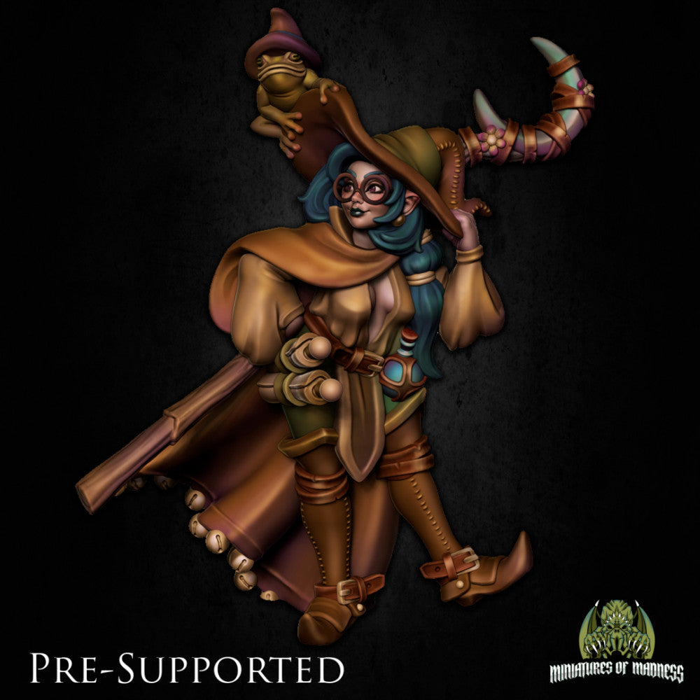 Ruby The Witch [PRE-SUPPORTED] Female Wizard Sorceress - Miniatures of ...
