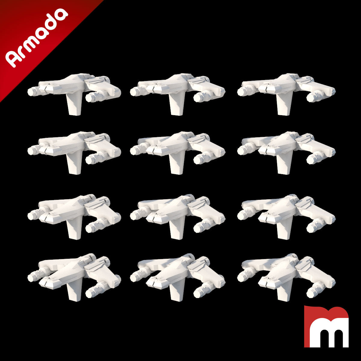(Armada) 12x Liberator starfighter - Mel Miniatures - Miniatures by ...