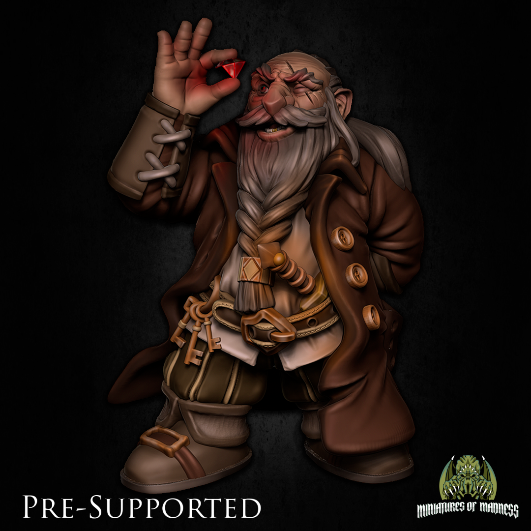 Rufus Trickyeyes [PRE-COLORED] Dwarf - Miniatures of Madness ...