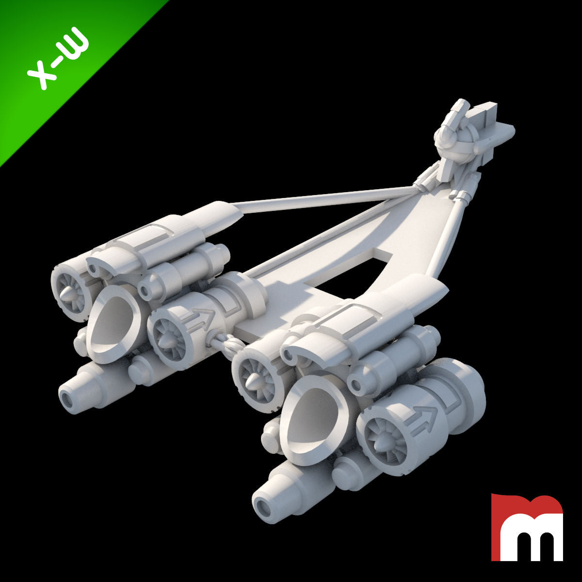 (XW) Podracer Ark Bumpy Roose - Mel Miniatures - Miniatures by Only ...