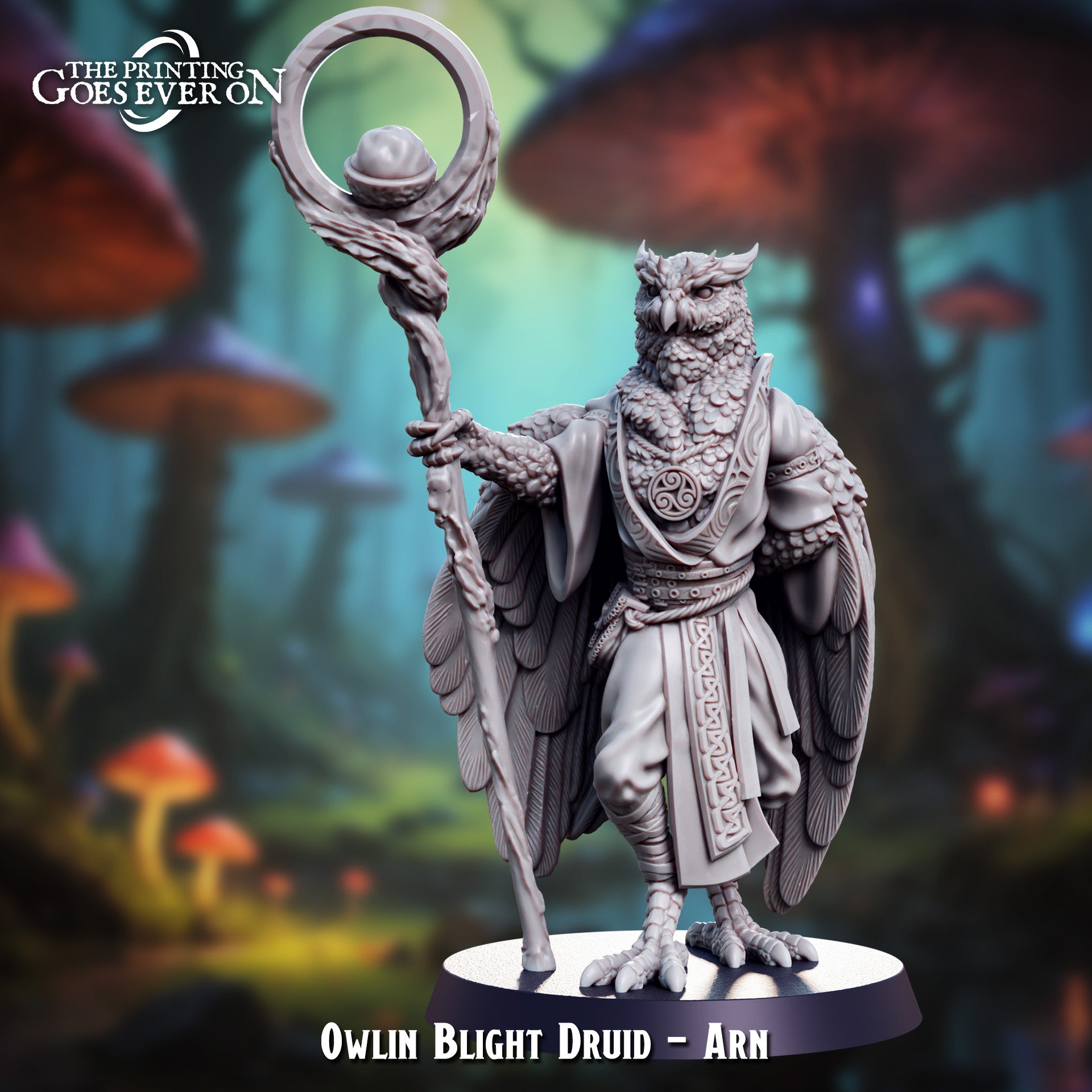 Owlin Blight Druid - Arn - The Printing Goes Ever On - Miniatures by ...