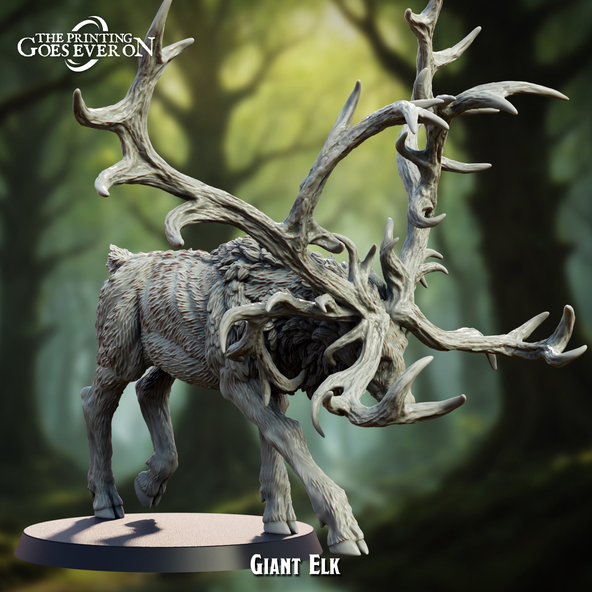 Giant Elk - The Printing Goes Ever On - Miniatures by Only-Games.co
