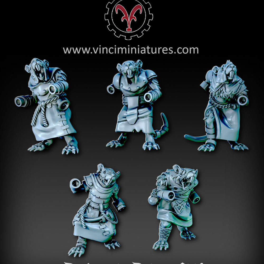 PACKMASTER RATMEN SET 1 - vinciminiatures - Miniatures by Only-Games.co