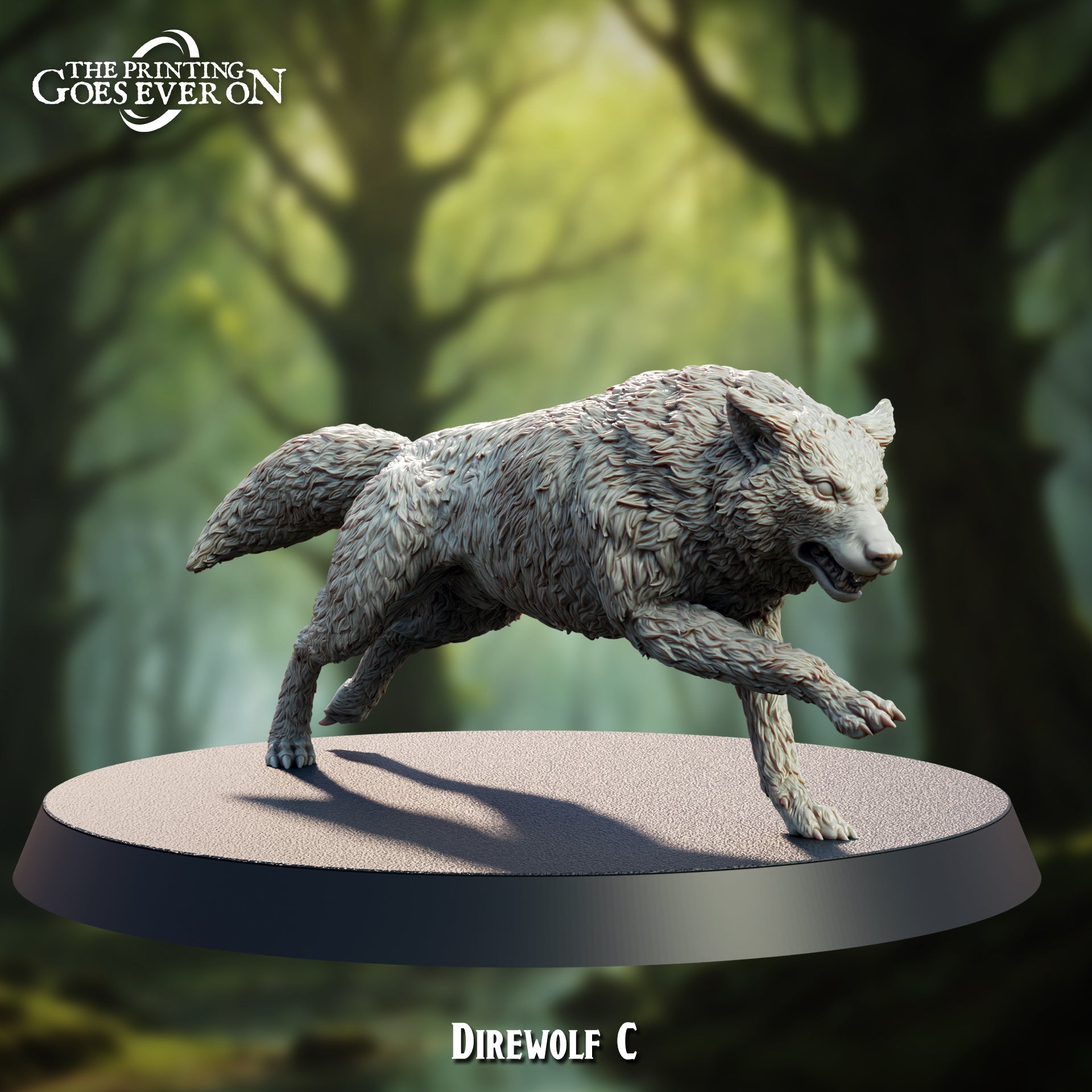 Dire Wolf C - The Printing Goes Ever On - Miniatures by Only-Games.co