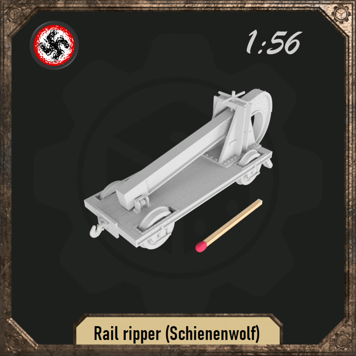 1/56 Rail ripper (Schienenwolf) - B-Plan - Miniatures by Only-Games.co