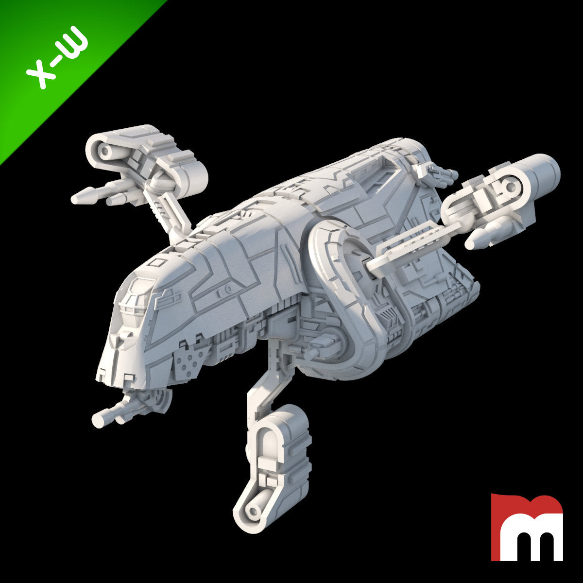 (XW) D5-Mantis Patrol Craft - Mel Miniatures - Miniatures by Only-Games.co