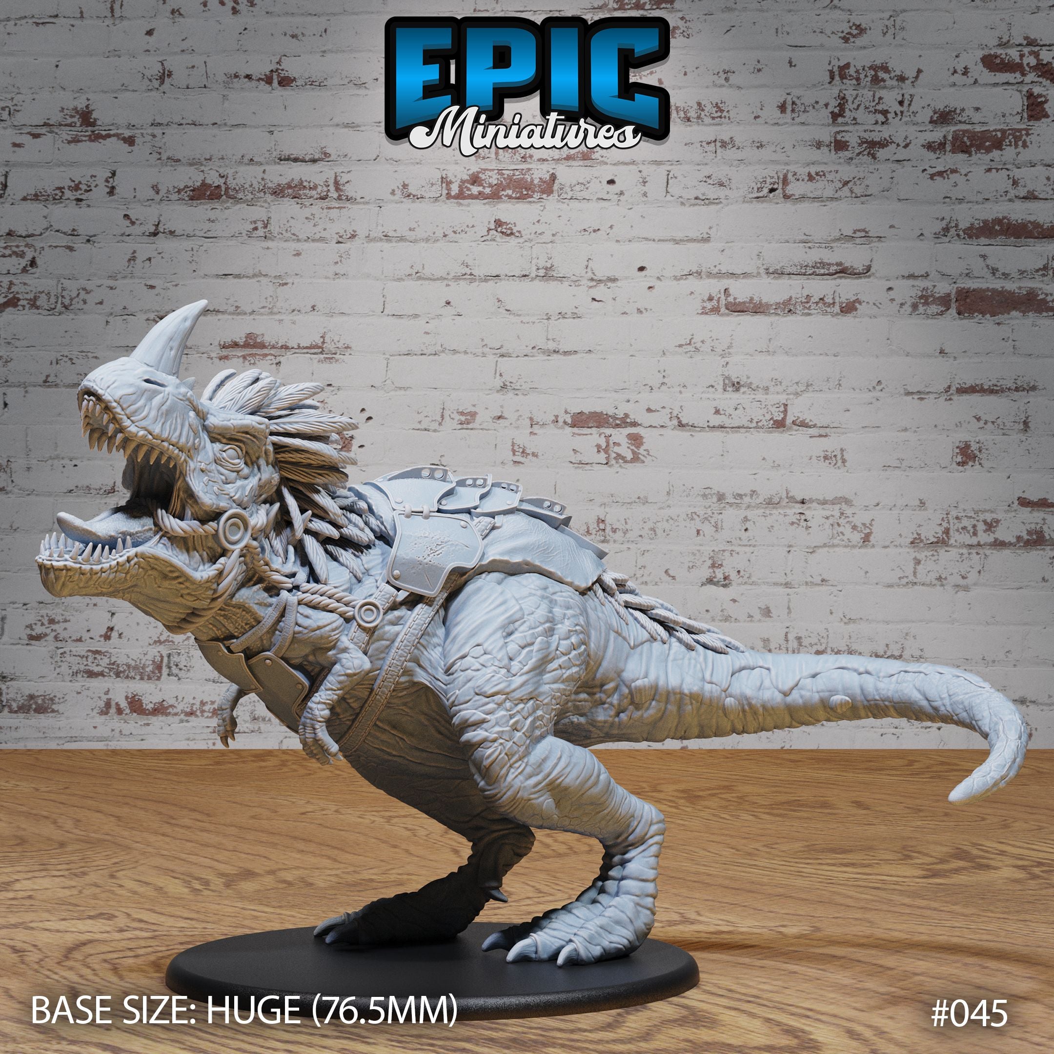 Horned Rex Roaring Mount - Epic Miniatures - Miniatures by Only-Games.co
