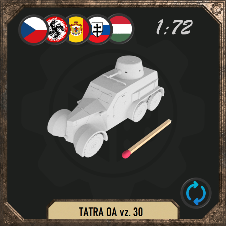1/72 TATRA OA vz. 30 armoured car - B-Plan - Miniatures by Only-Games.co