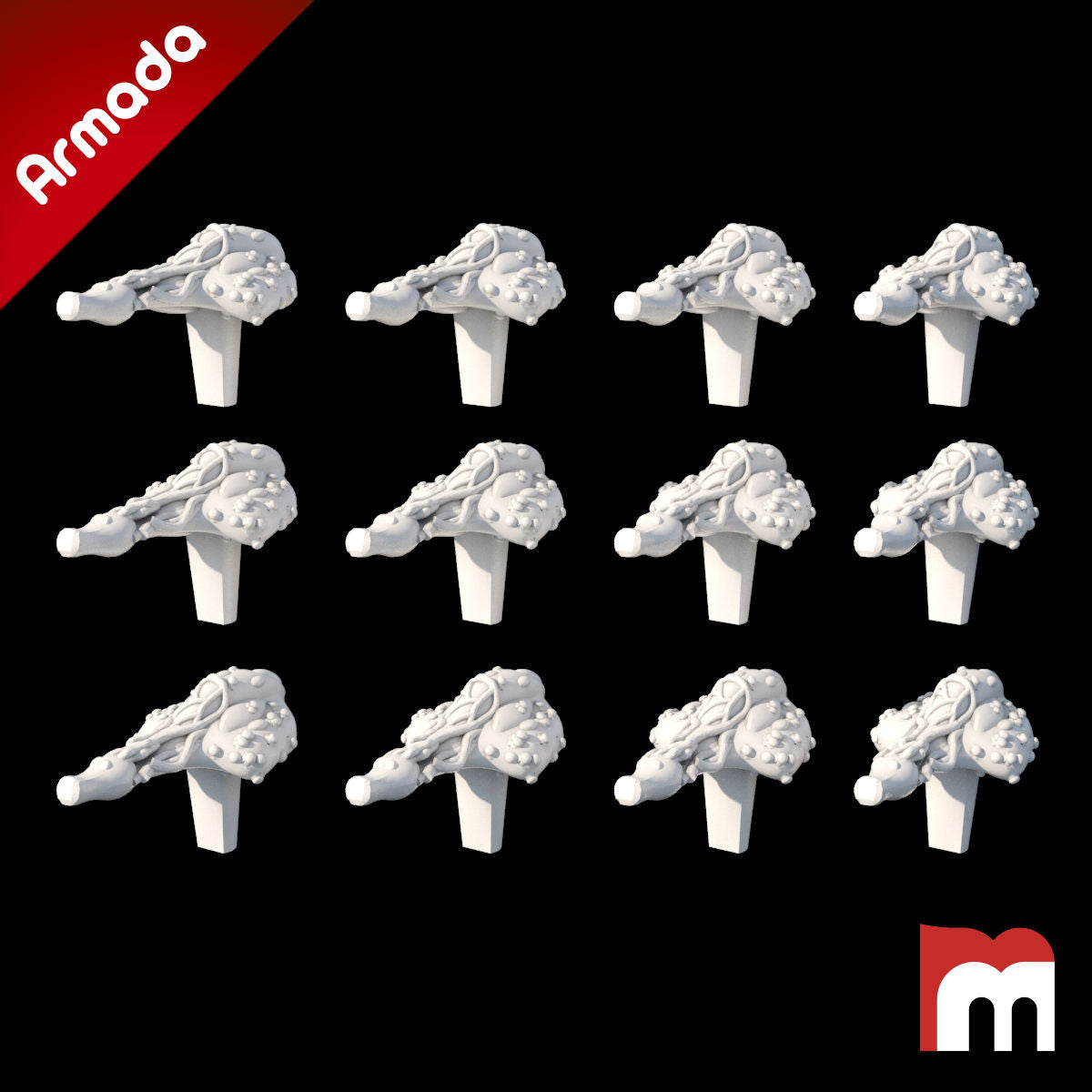 (Armada) 12x Yuuzhan Vong Coralskipper - Mel Miniatures - Miniatures by ...