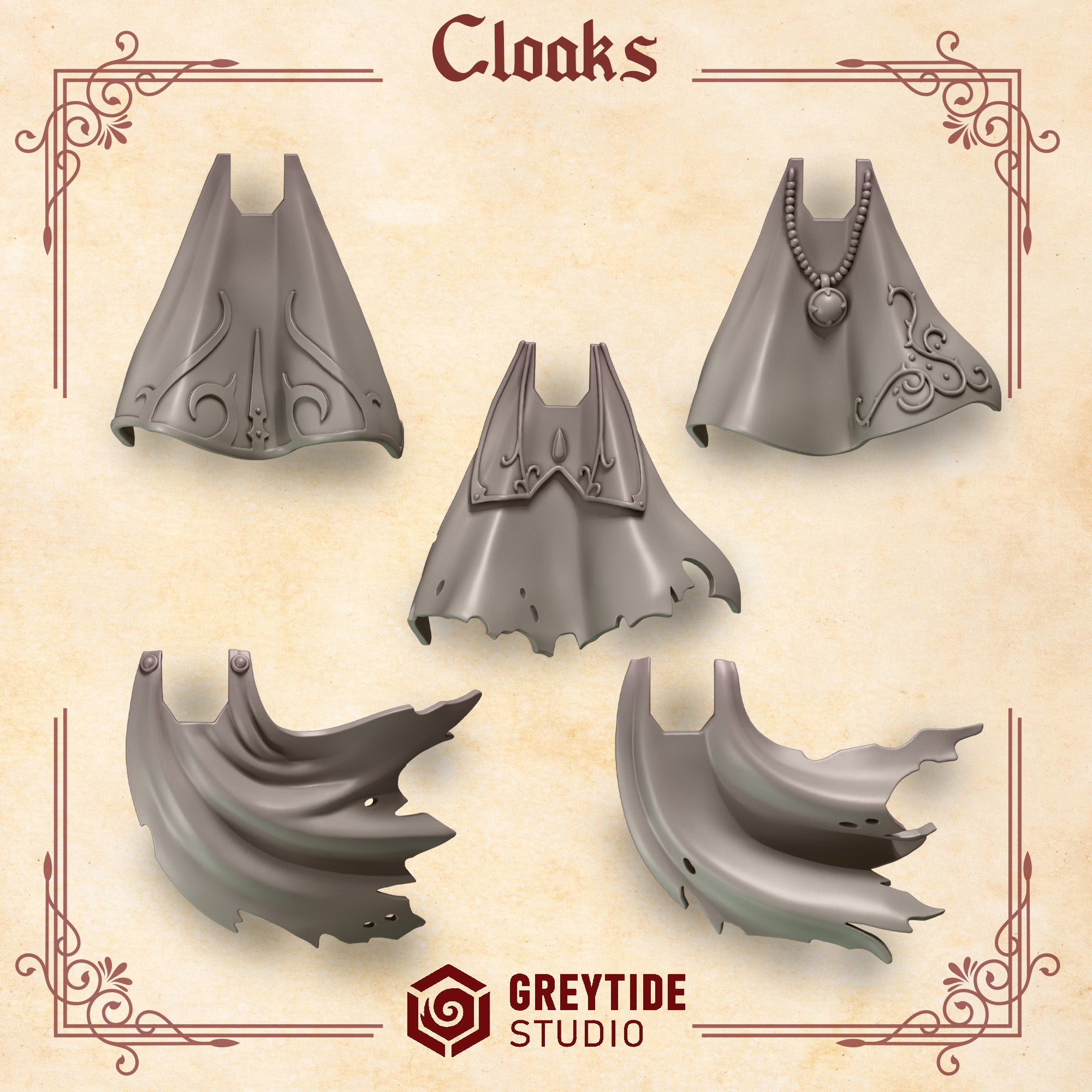 Cloaks 1 CL - Greytide Studio - Miniatures by Only-Games.co