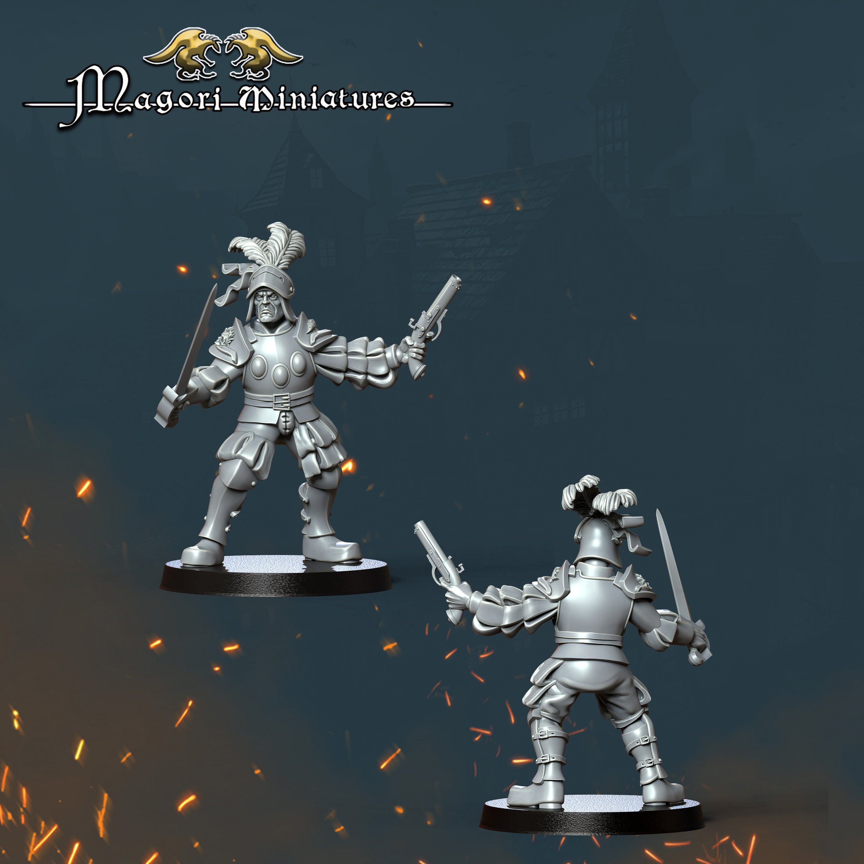 Marienburg captain 2 - Magori Miniatures - Miniatures by Only-Games.co