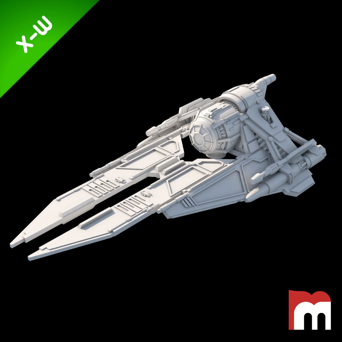 (XW) Black Ace - Mel Miniatures - Miniatures by Only-Games.co