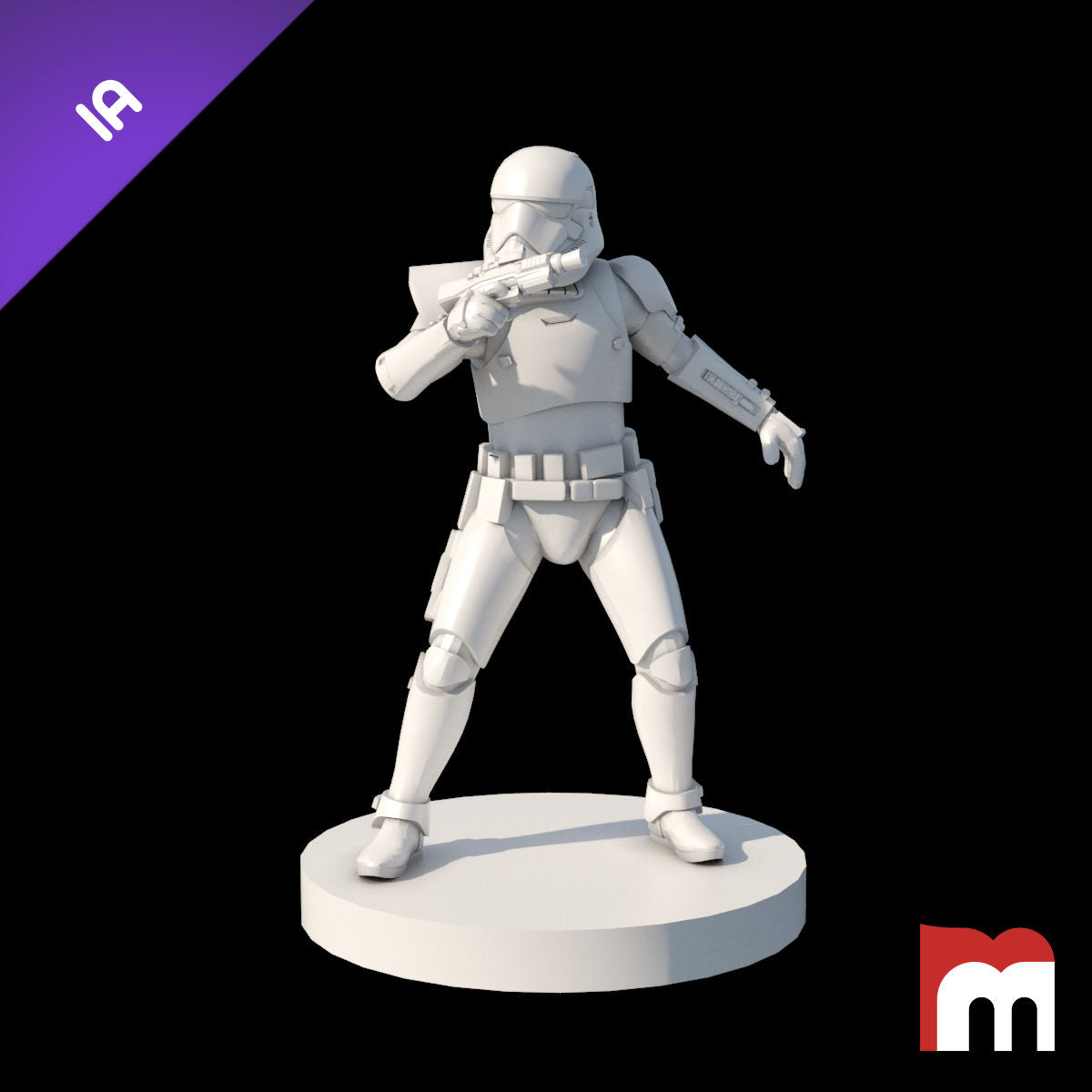 (IA) First Order Stormtrooper Commander - Mel Miniatures - Miniatures ...