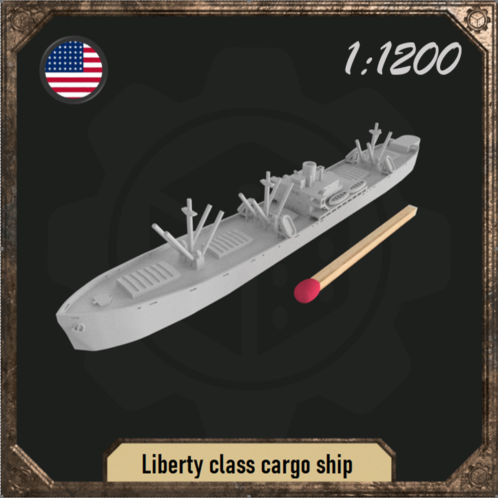 1/1200 Liberty class cargo ship - B-Plan - Miniatures by Only-Games.co