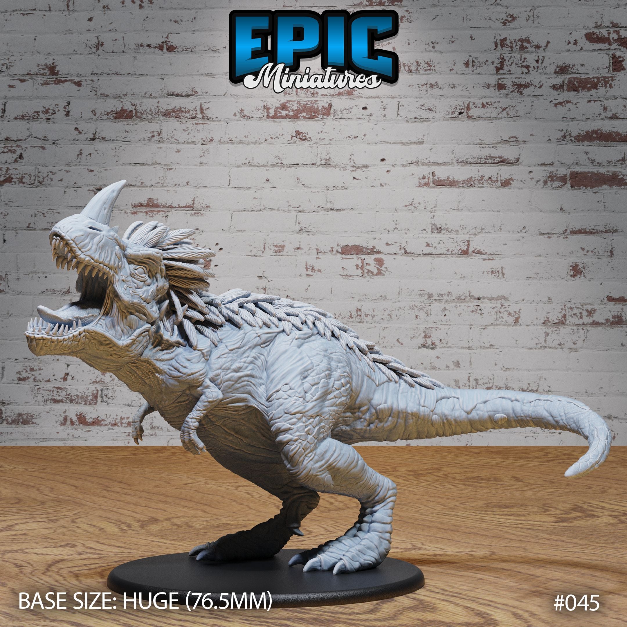 Horned Rex Roaring - Epic Miniatures - Miniatures by Only-Games.co