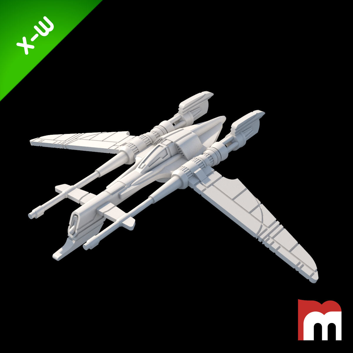 (XW) Jedi Vector Starfighter v2 - Mel Miniatures - Miniatures by Only ...