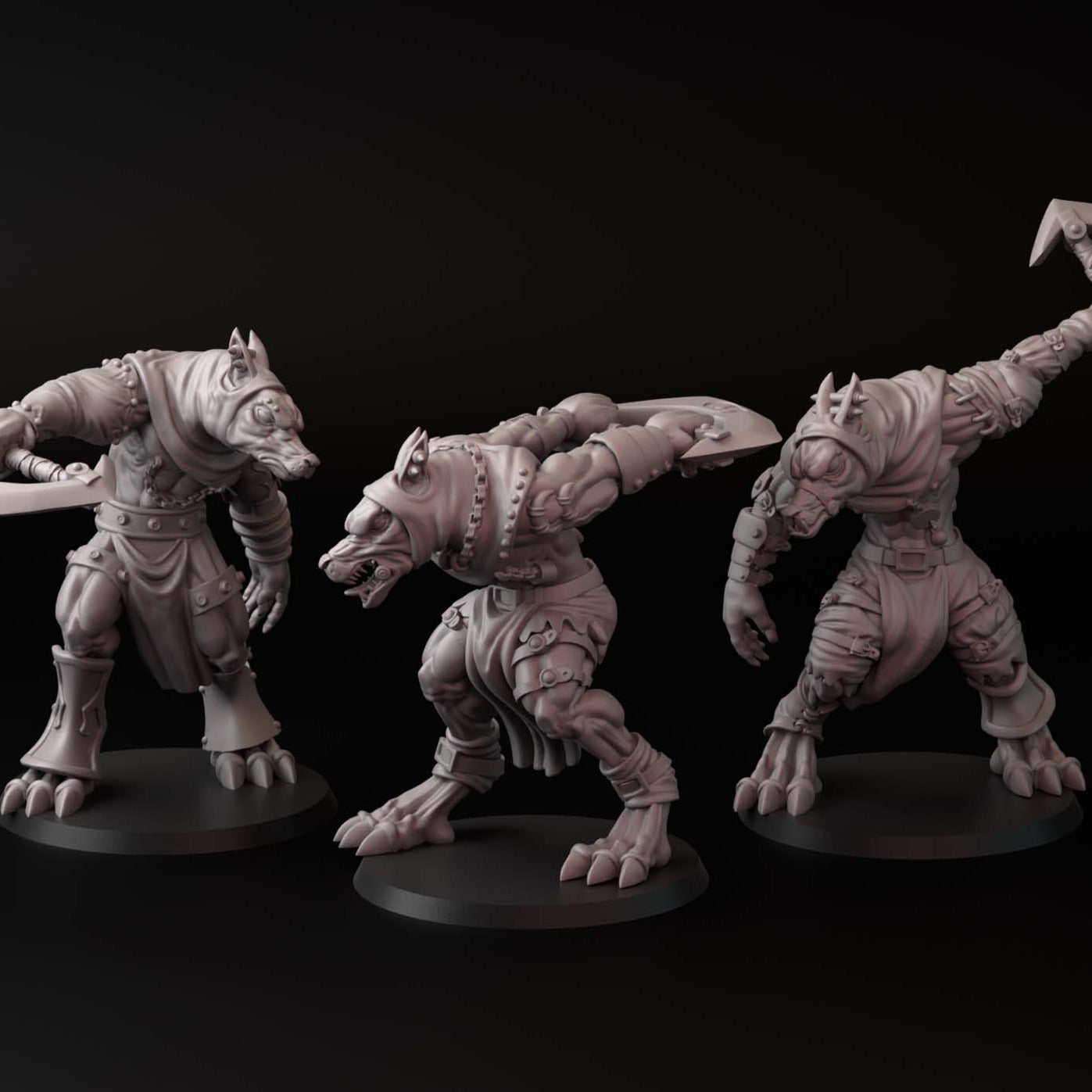 Vile Hinter (3 model) - Crosslances - Miniatures by Only-Games.co