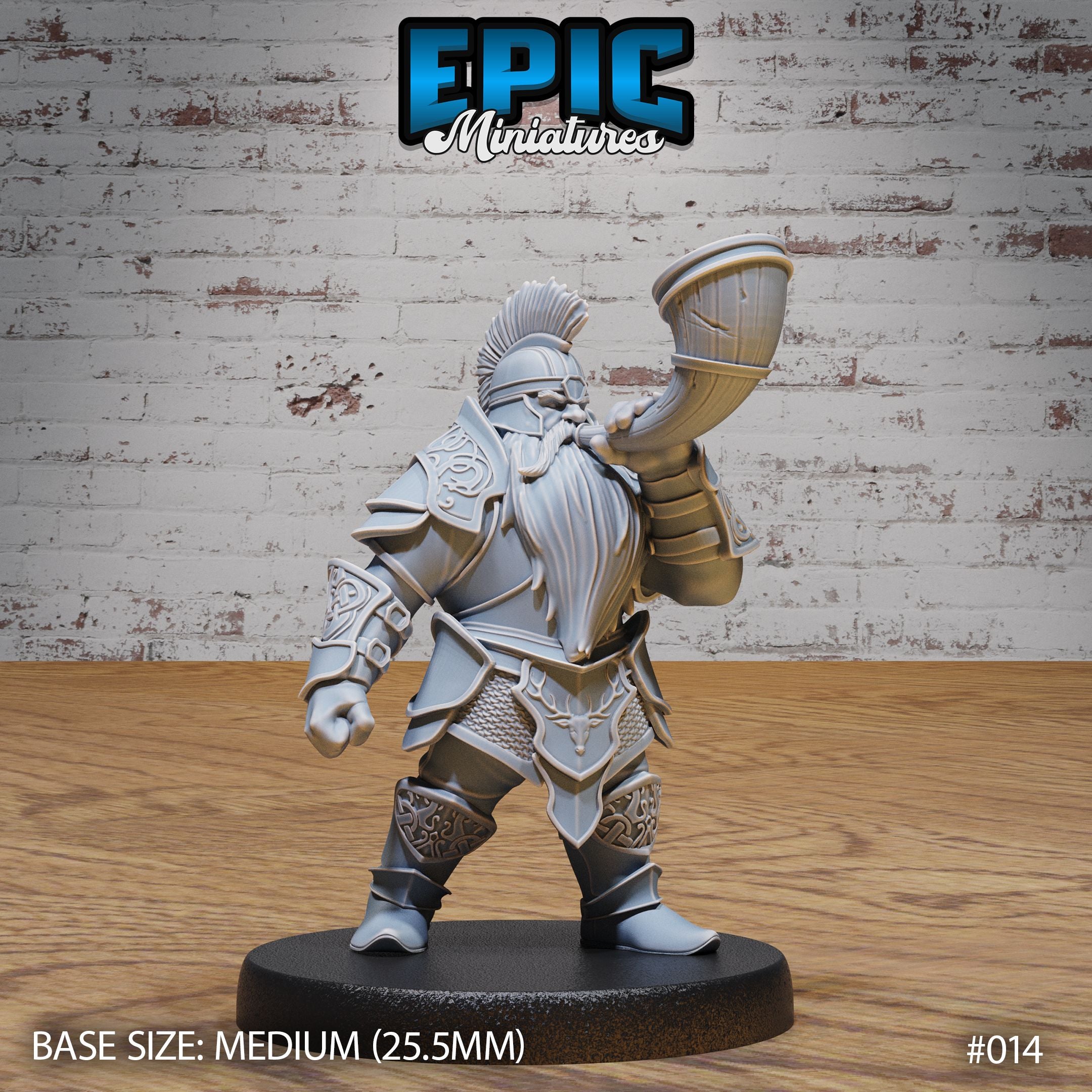 Dwarf Army Horn - Epic Miniatures - Miniatures by Only-Games.co