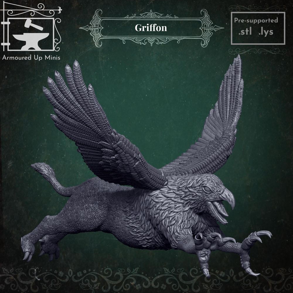 Griffon - Armoured Up Minisv - Miniatures by Only-Games.co