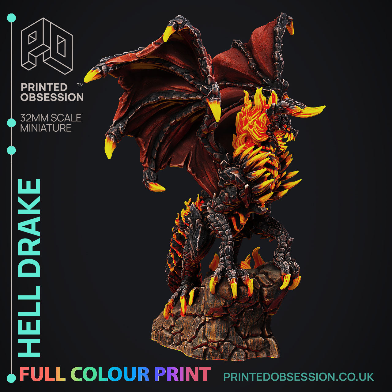 Hell Drake - Printed Obsession - Miniatures by Only-Games.co