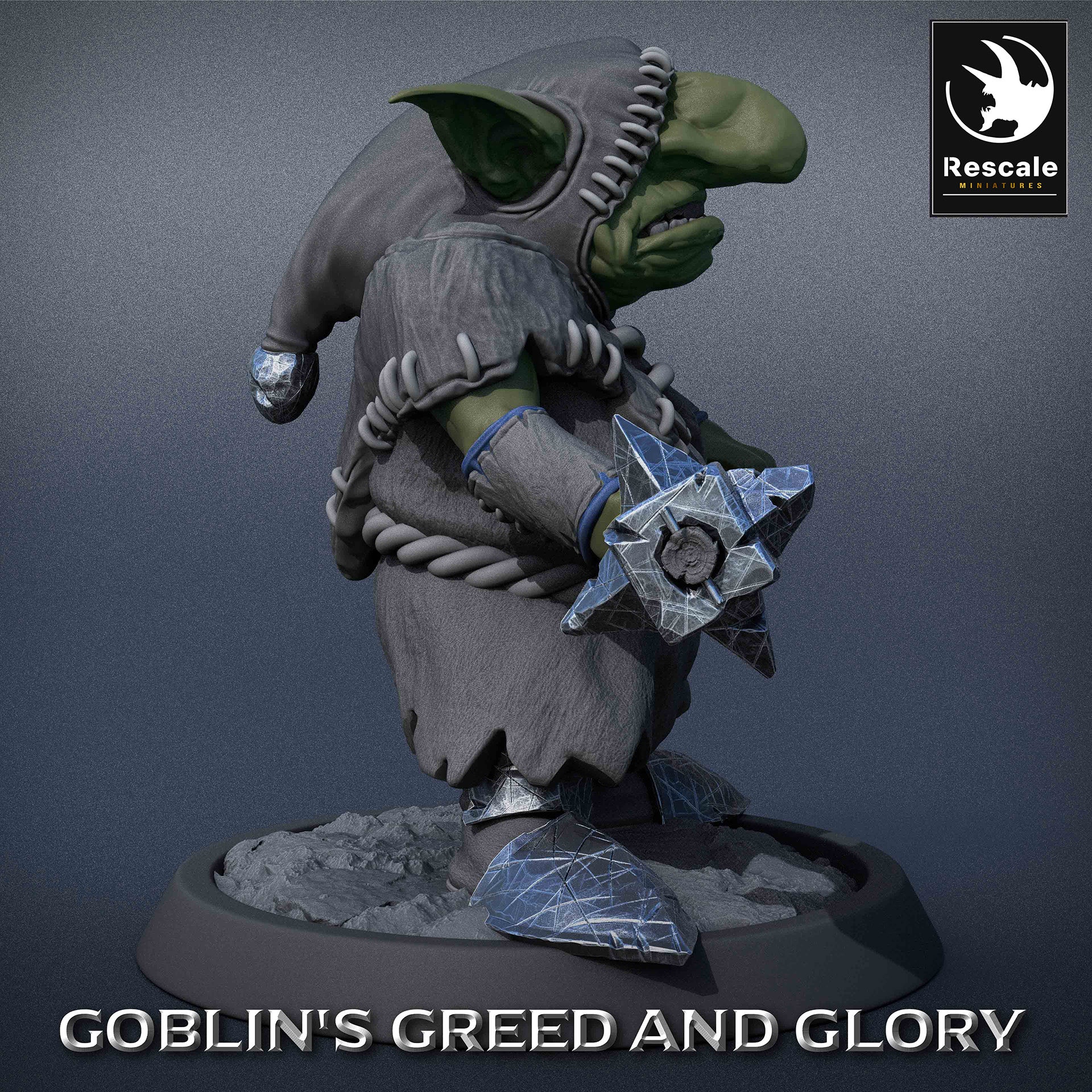 Goblin Monk A Guard - Lord of the Print - Miniatures by Only-Games.co