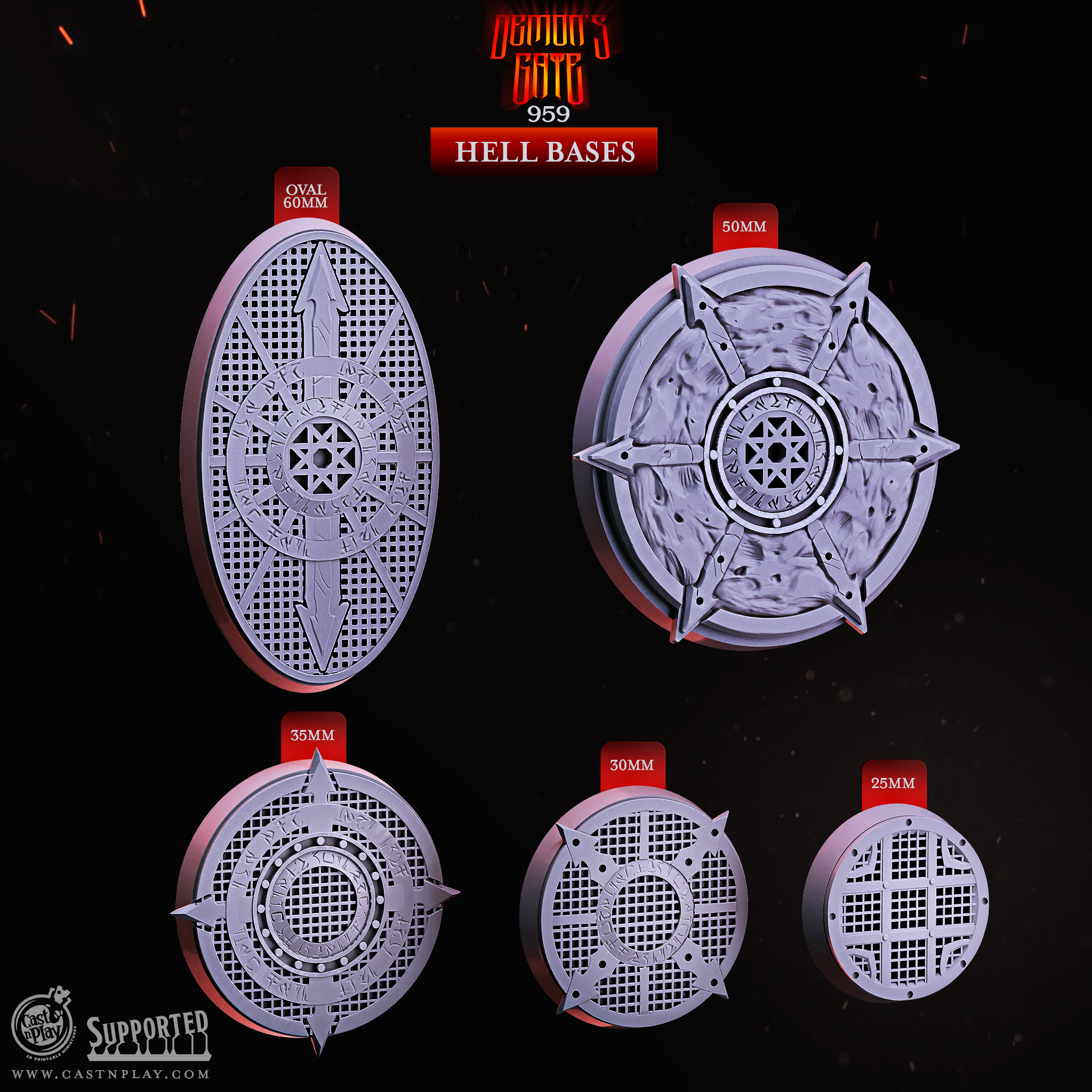 Hell Bases - Demon's Gate - CastNPlay - Terrain Wargaming D&D DnD ...