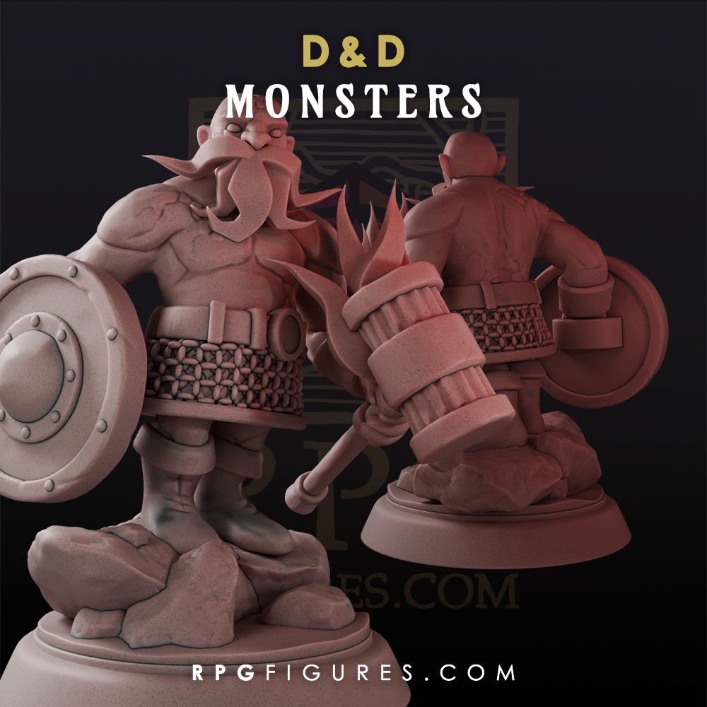 D&D Monsters - Azer - RPG Figures - Miniatures by Only-Games.co
