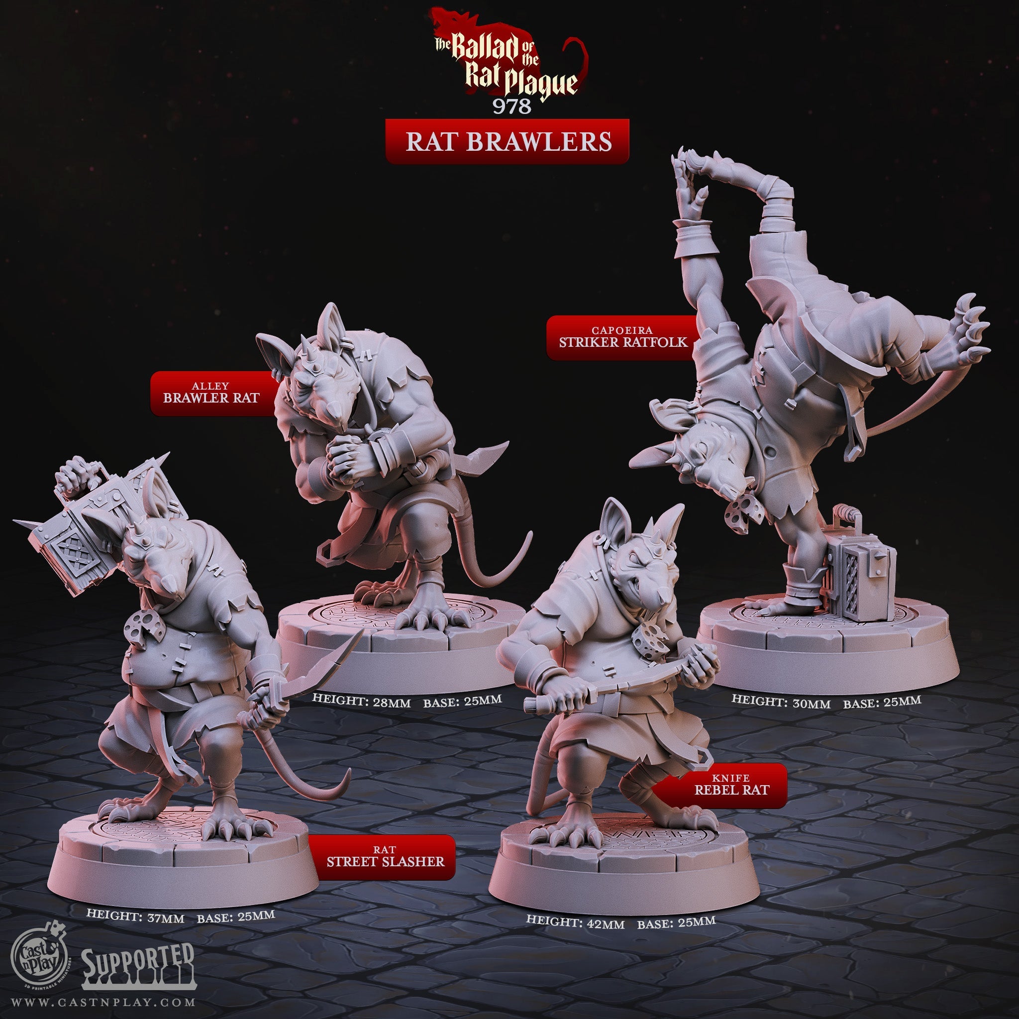 Rat Brawlers - The Ballad of the Rat Plague - CastNPlay - Terrain ...