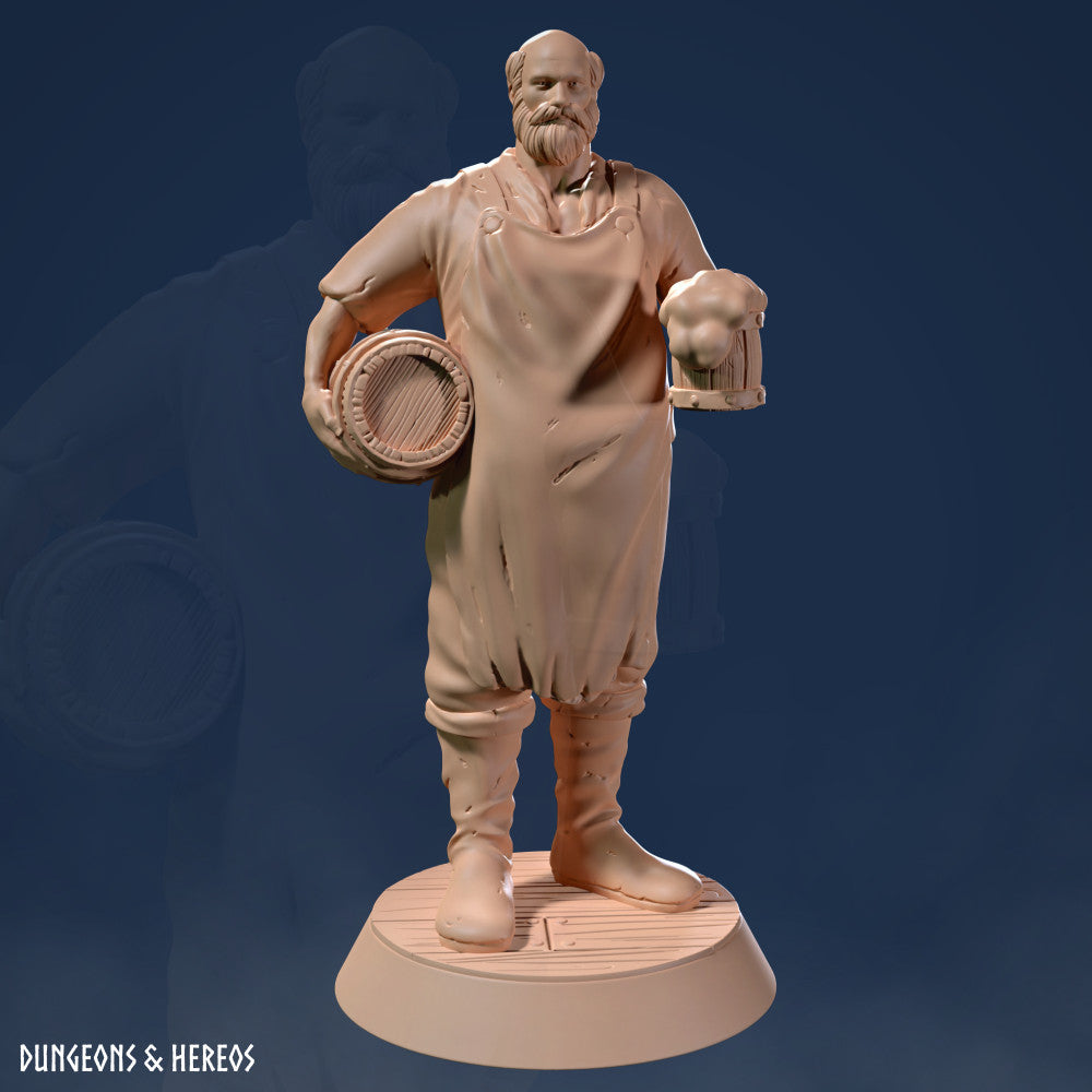 Bartender - Barman - Man Bartender - Man - Old Man - Human - Inn Keeper ...