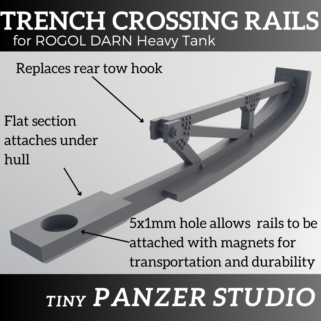 Trench Rails for Imperial Heavy Tank - Tiny Panzer Studio - Miniatures ...