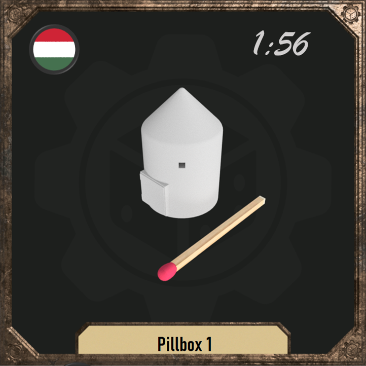 1/56 Pillbox 1 - B-Plan - Miniatures by Only-Games.co