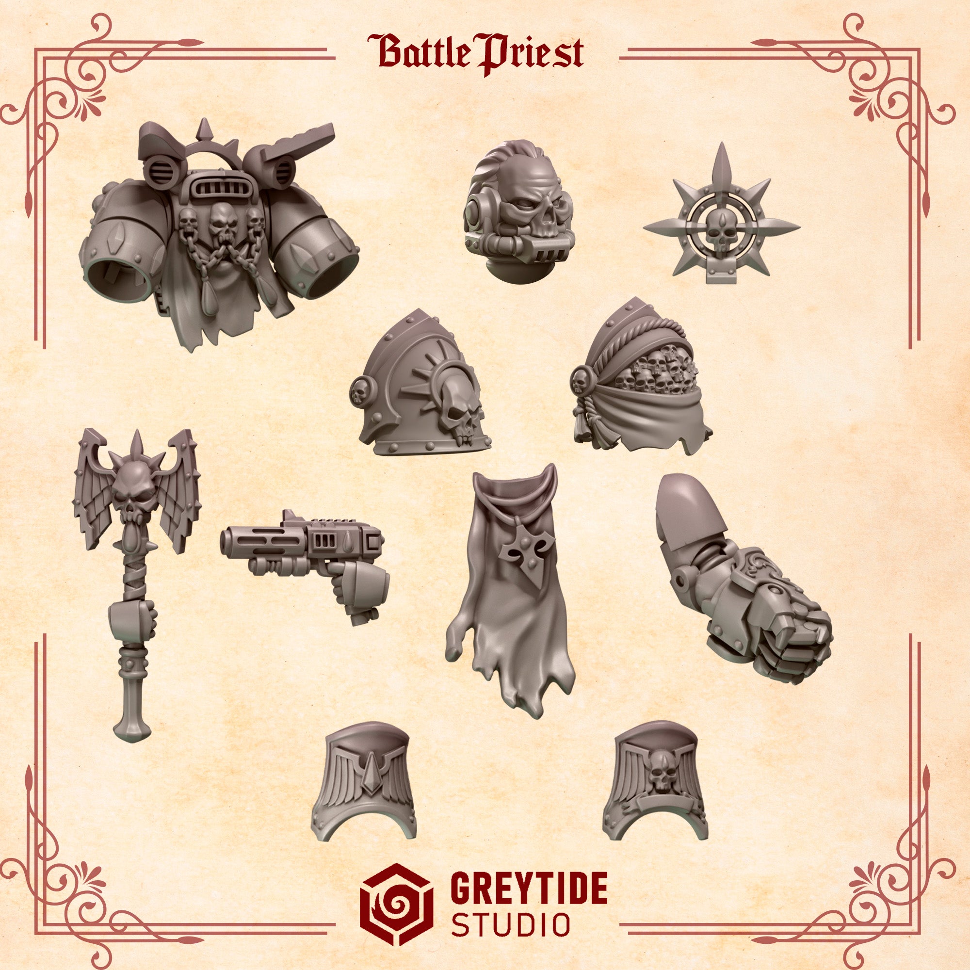 Battle Priest CL - Greytide Studio - Miniatures by Only-Games.co