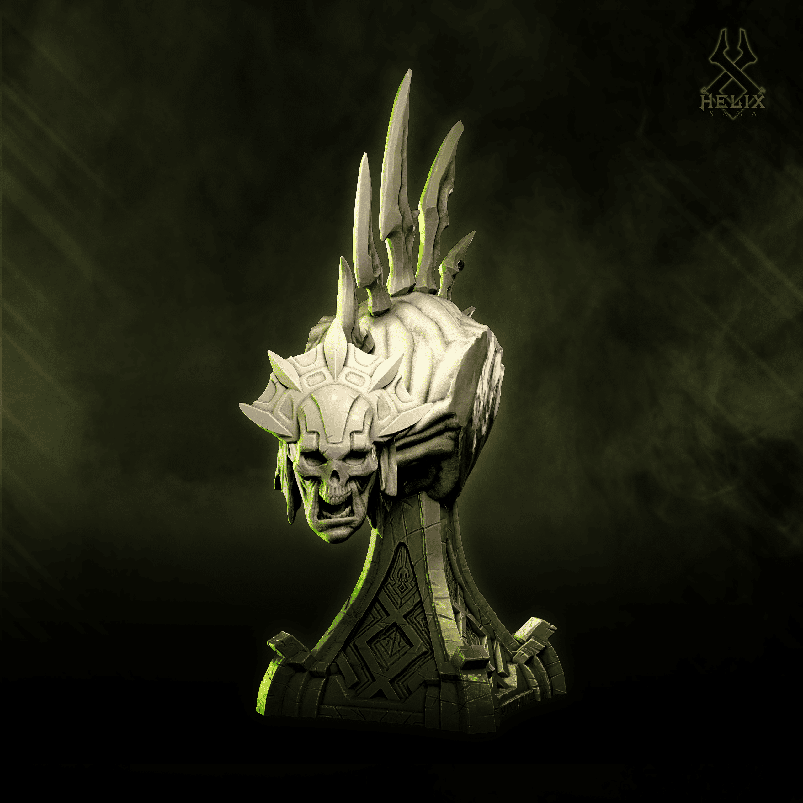 Korlak'Jiir The Third Necromancer - Undead Lord 75 mm Bust (Risen ...
