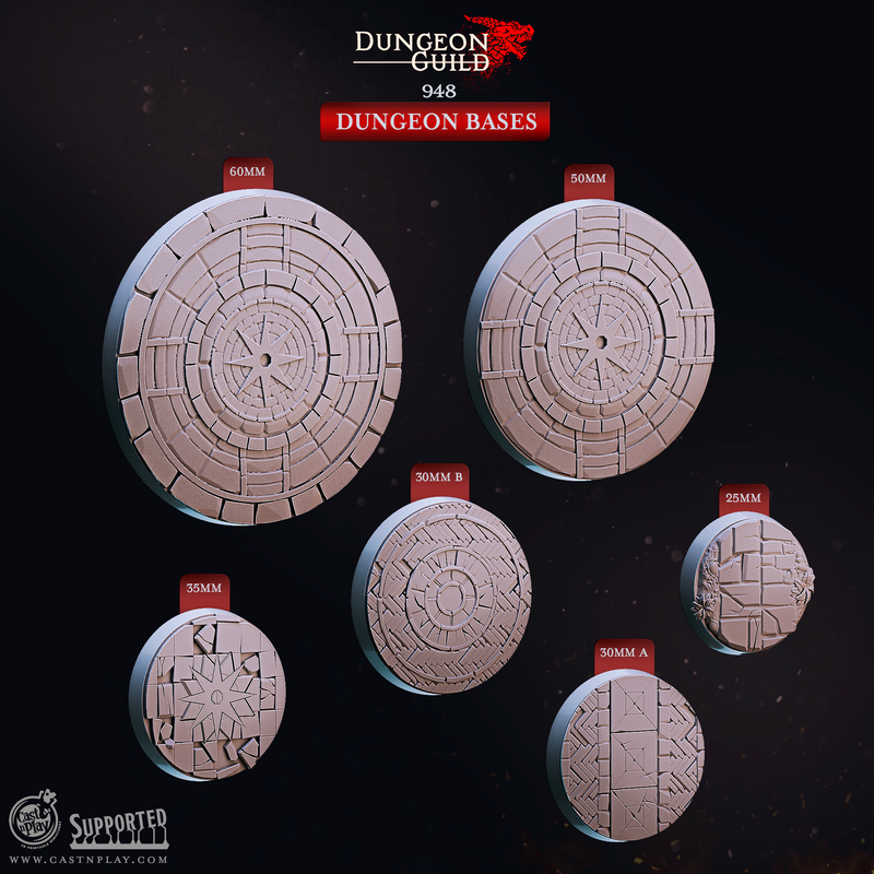 Dungeon Bases - Dungeon Guild - CastNPlay - Terrain Wargaming D&D DnD ...