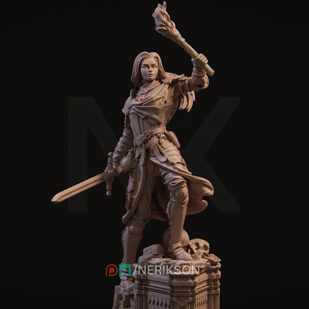 Nameless Hero Miniature (No Helmet) - Nerikson - Miniatures by Only ...