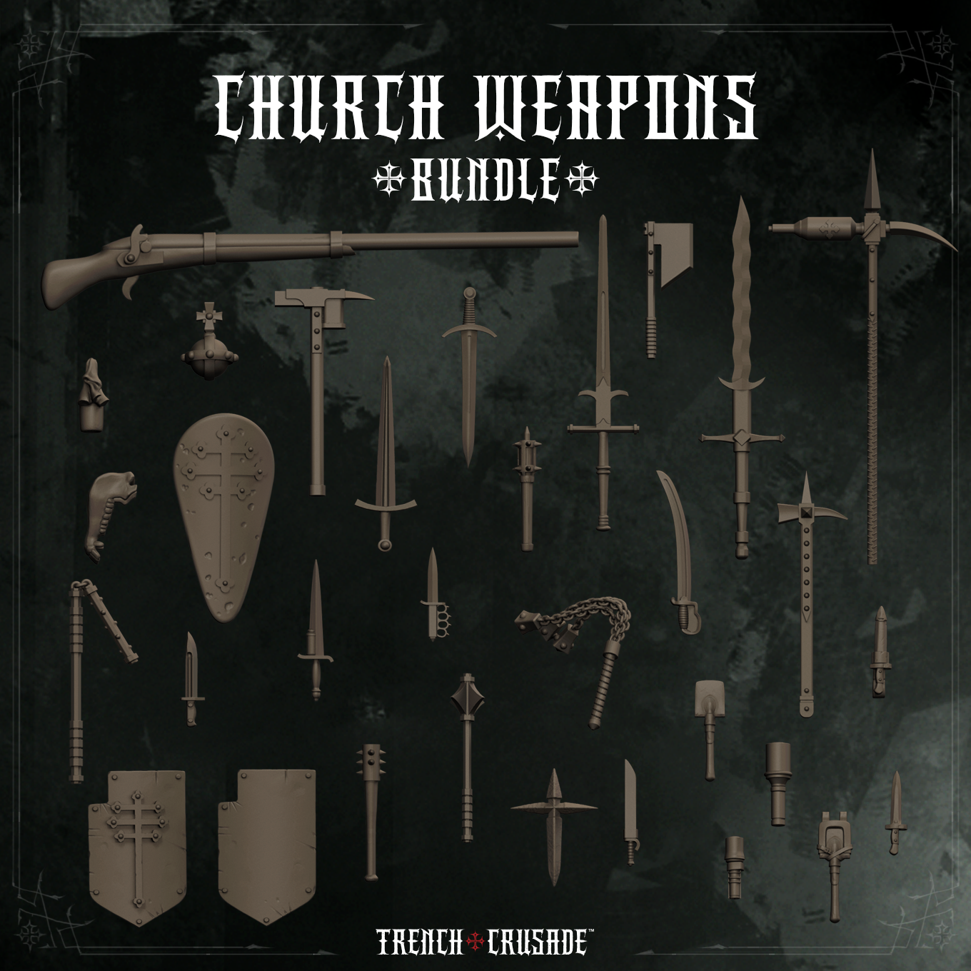 Trench Crusade - Church Weapons Sprue - Factory Fortress Inc ...