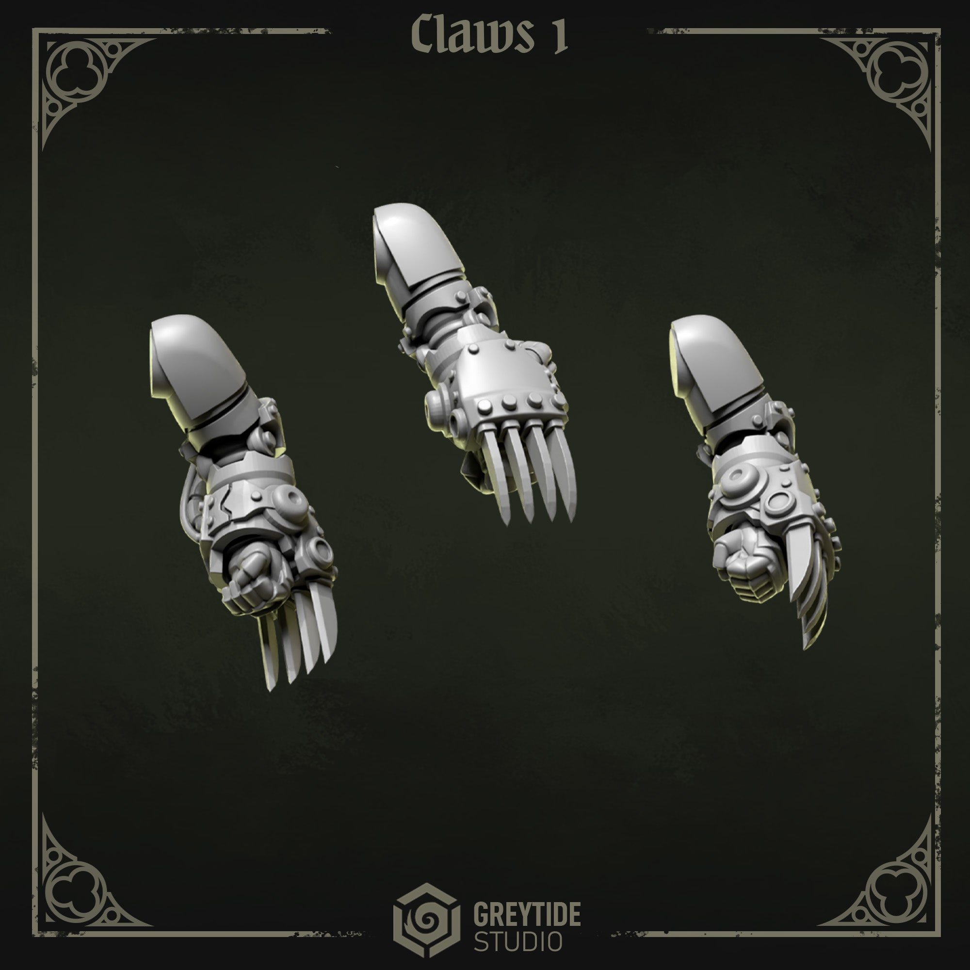 Claws 1 Left-Hand EP - Greytide Studio - Miniatures by Only-Games.co
