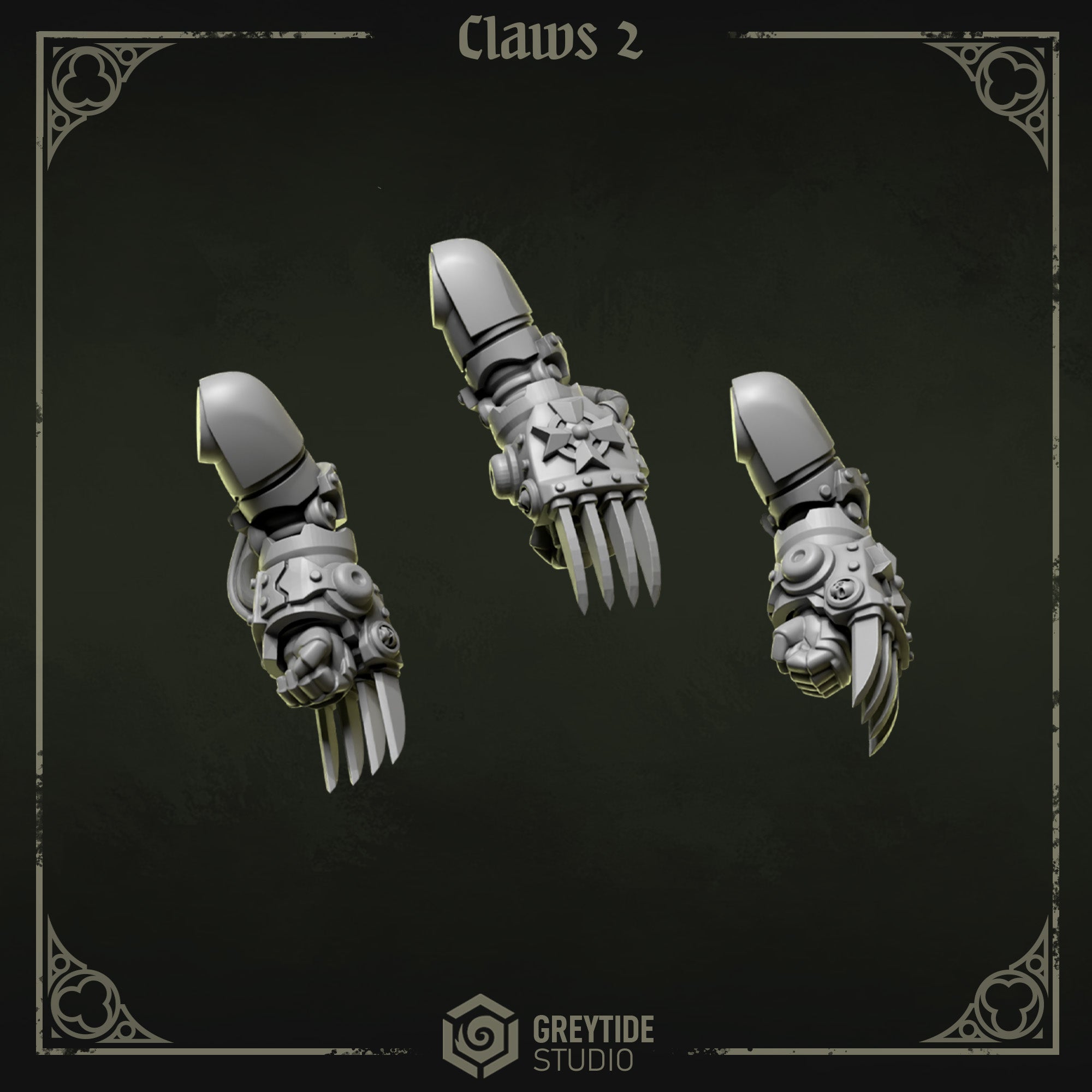 Claws 2 Right-Hand EP - Greytide Studio - Miniatures by Only-Games.co