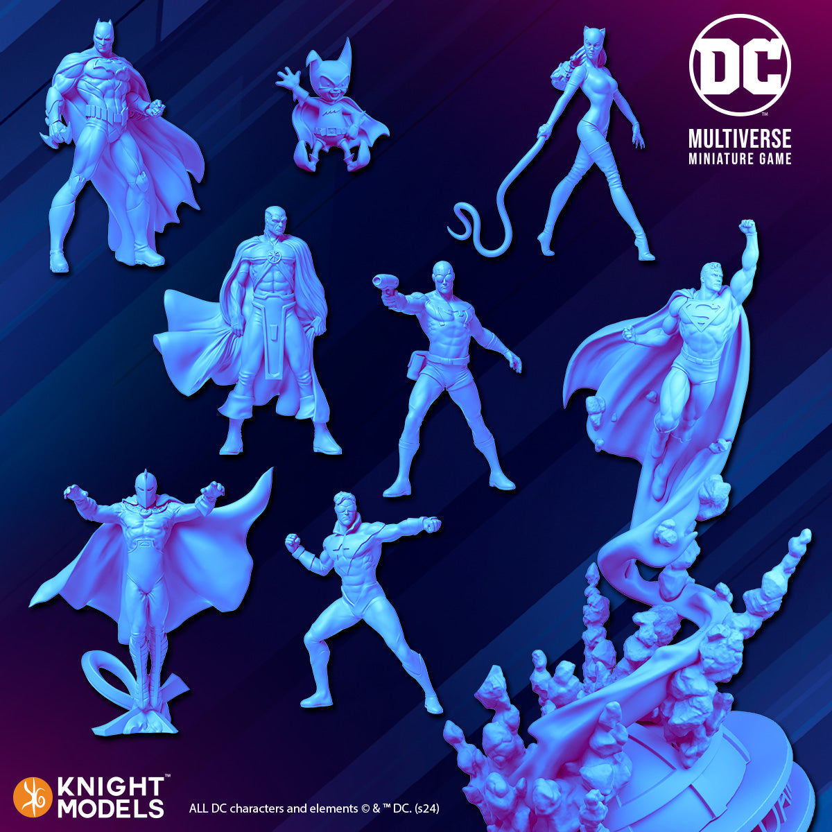 DC Heroes 1 - Knight Models - Miniatures by Only-Games.co