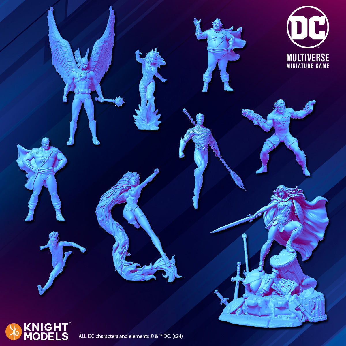 DC Heroes 2 - Knight Models - Miniatures by Only-Games.co