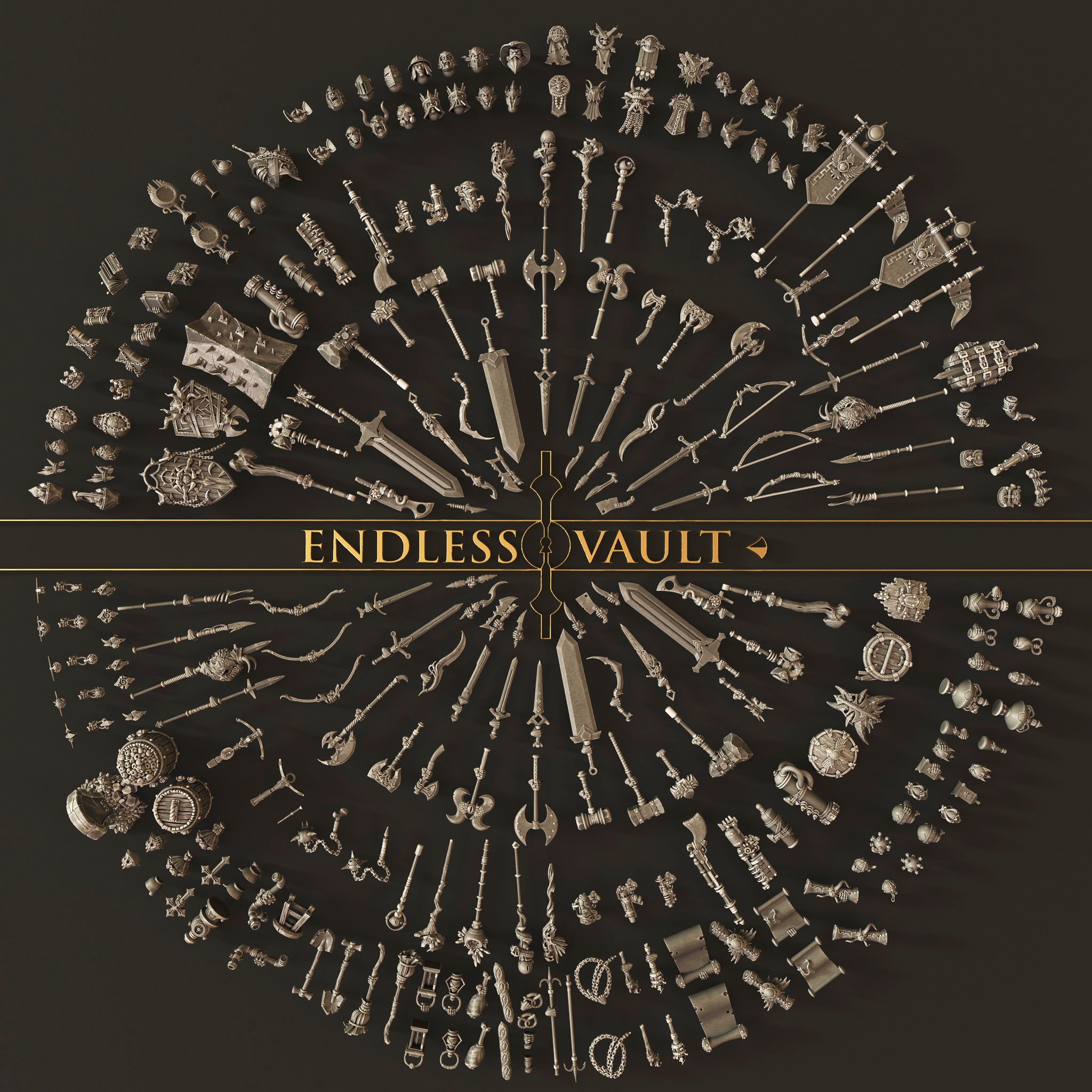 All-In - Epic Fantasy Vault - Cast n Play - Miniatures by Only-Games.co