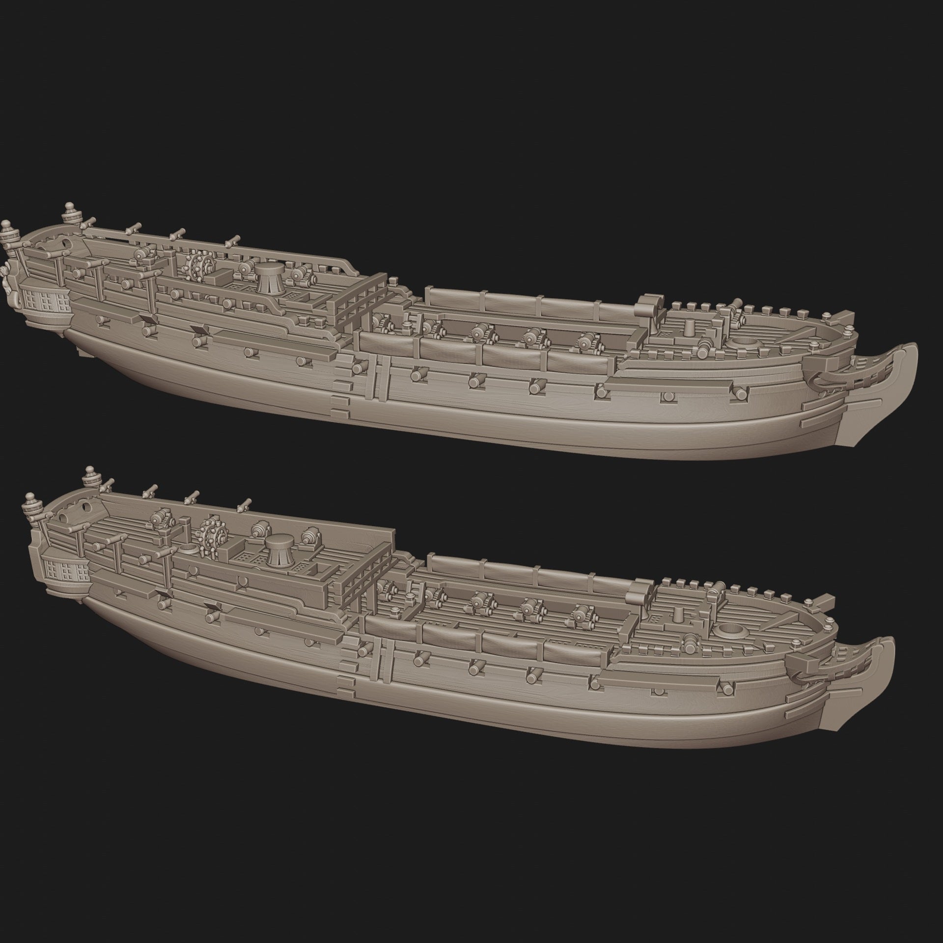 GB Enterprise-class 6th rate (2-PACK) (28 guns), (1775-1828), AOA-GB-49 ...