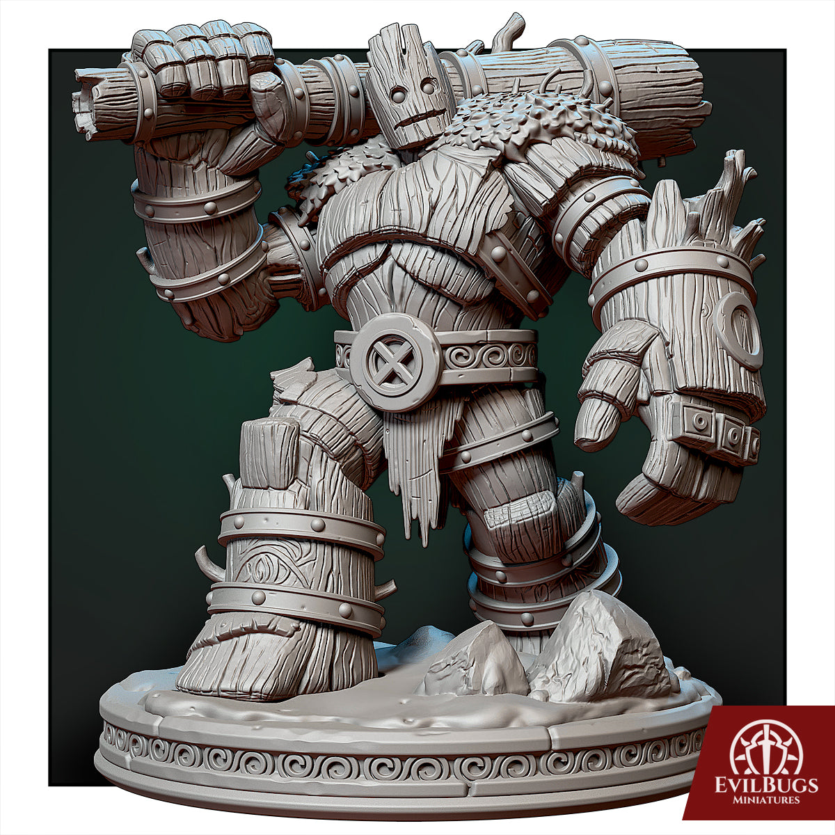 Wooden Giant ( Pose1 ) - EvilBugs - Miniatures by Only-Games.co