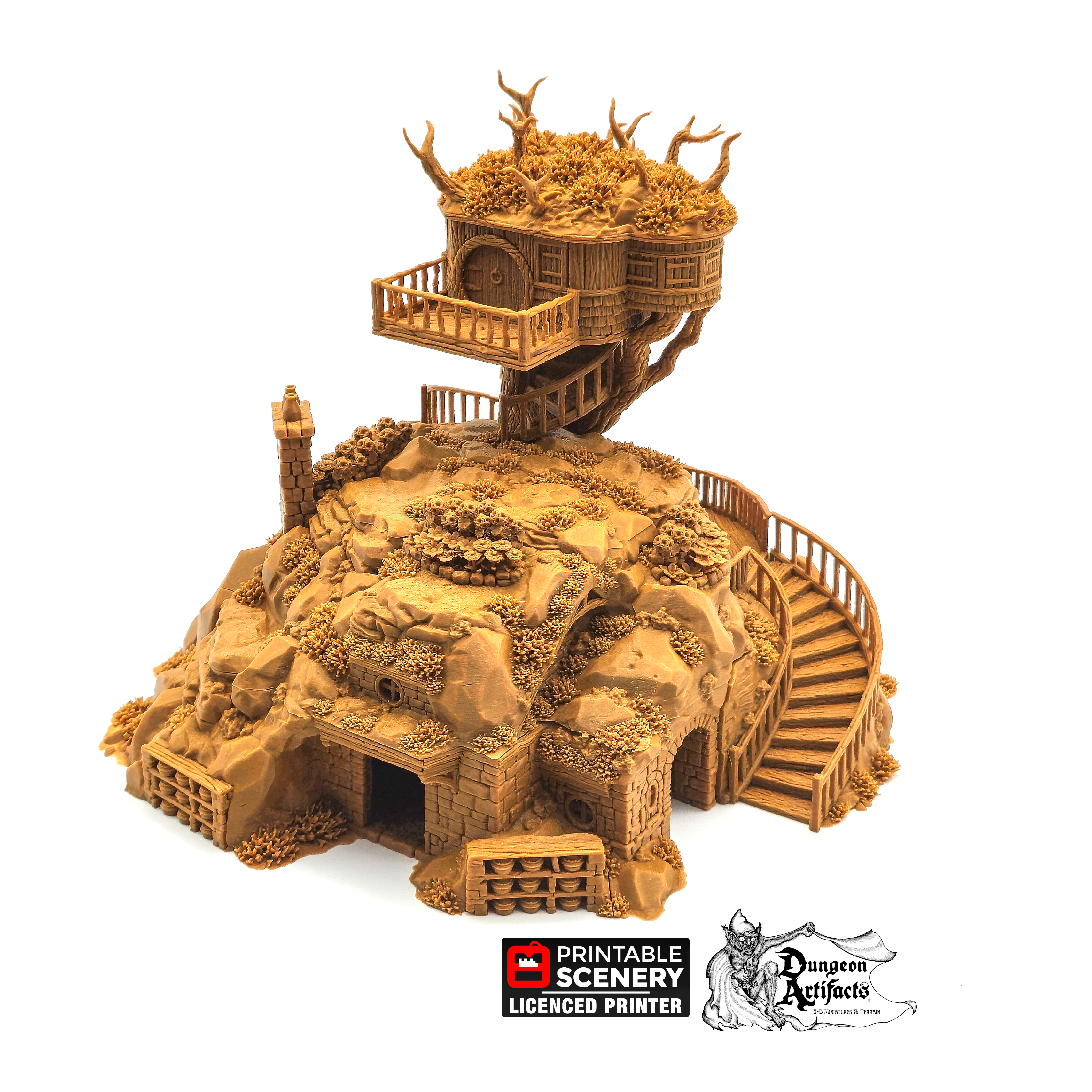 Gardeners Guildhall W/ Treehouse - Rise of the Halflings - Printable ...